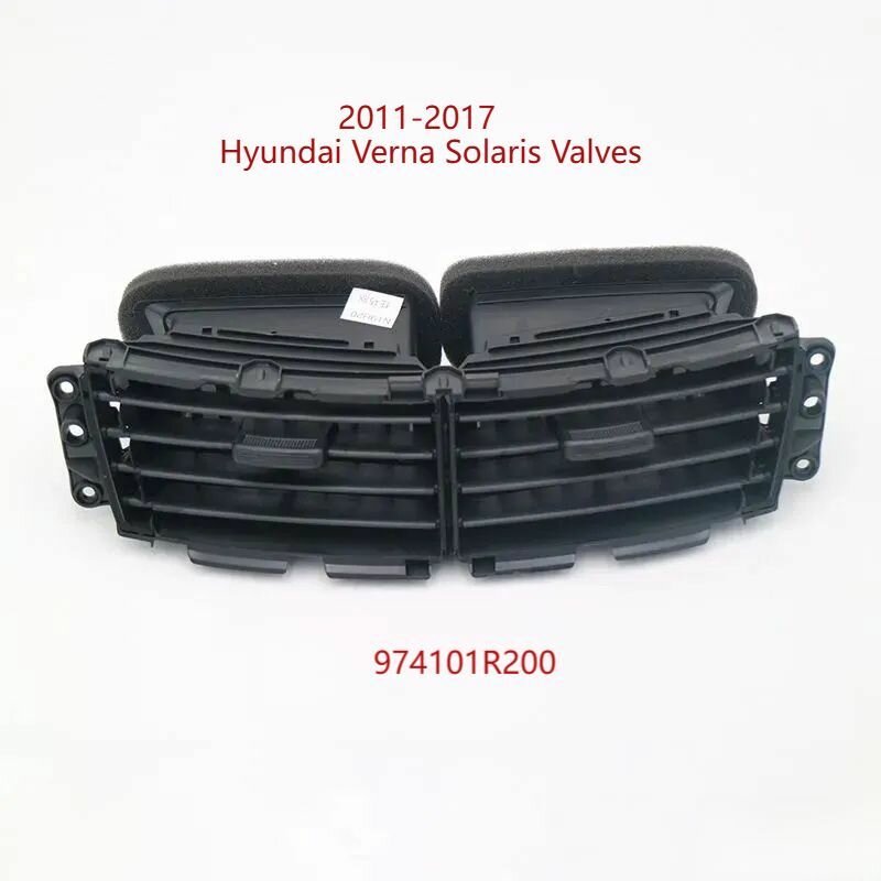 Дефлектор центрального воздуховода 974101R200 для Hyundai Accent / Solaris 2011–2017, черный, замена штатного элемента