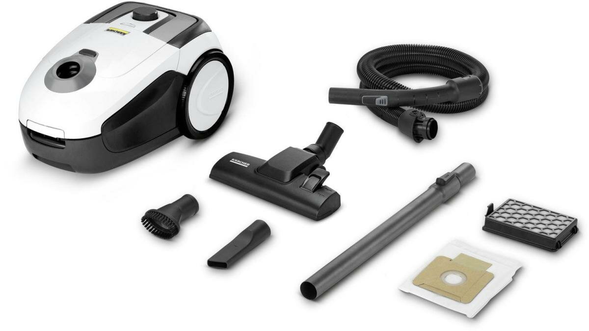 Пылесос Karcher VC 2 (ERP), сухая уборка, черно-белый