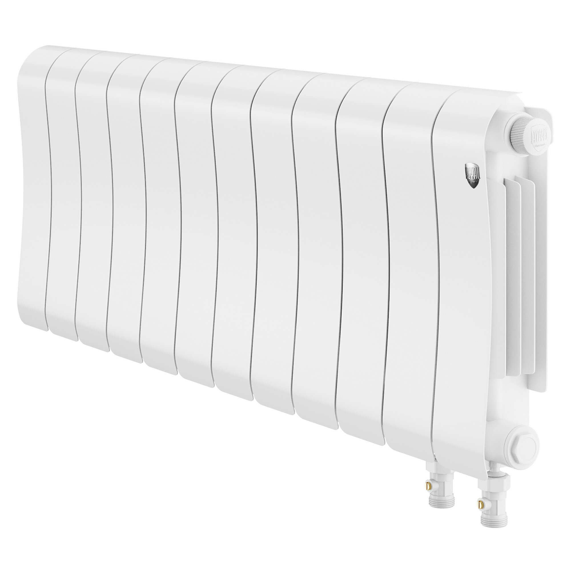 Радиатор биметаллический Royal Thermo Infinity 300 Bianco Traffico VR80 - 12 секц.