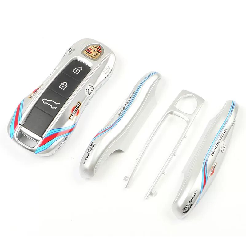Новая версия дизайн чехла с Martini для ключа от Porsche Panamera Cayenne Macan