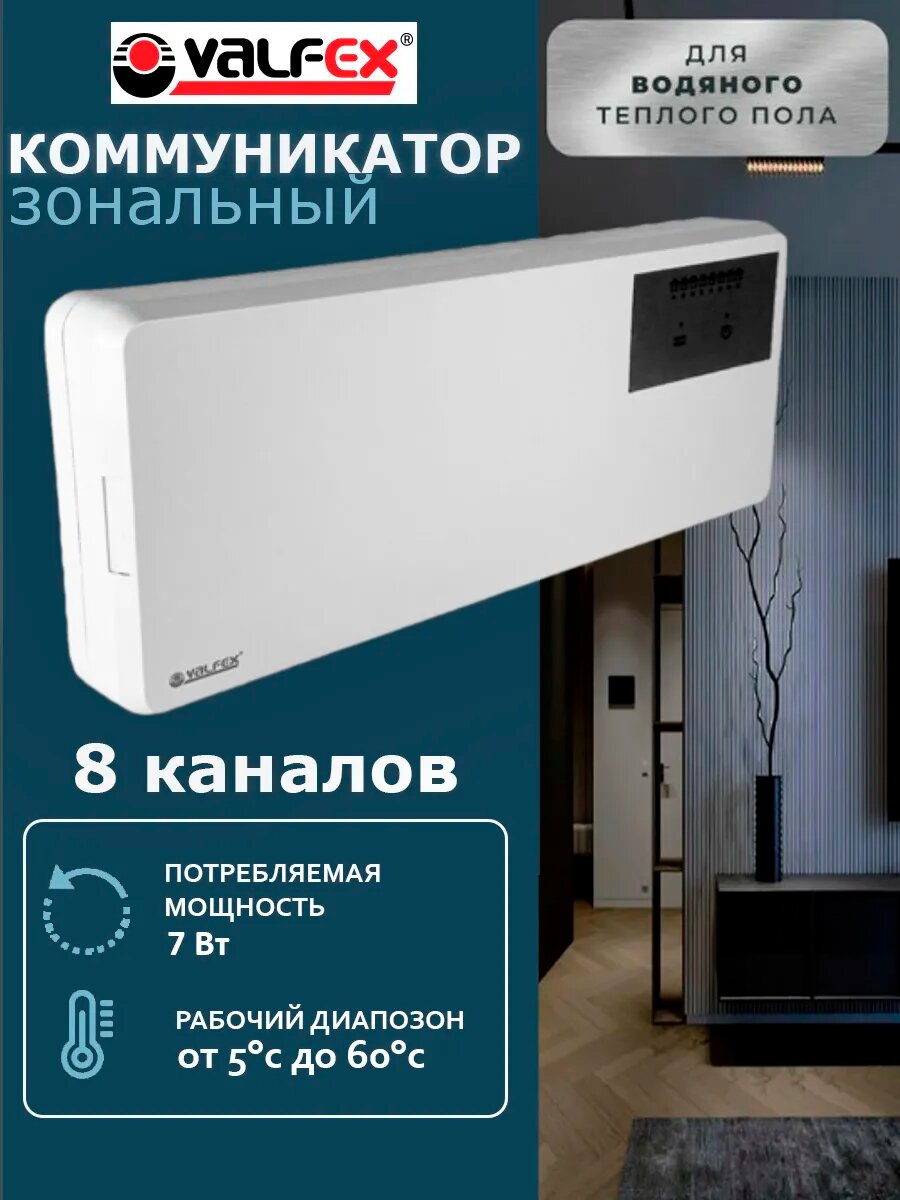 Коммуникатор зональный терморегулятор 8 каналов