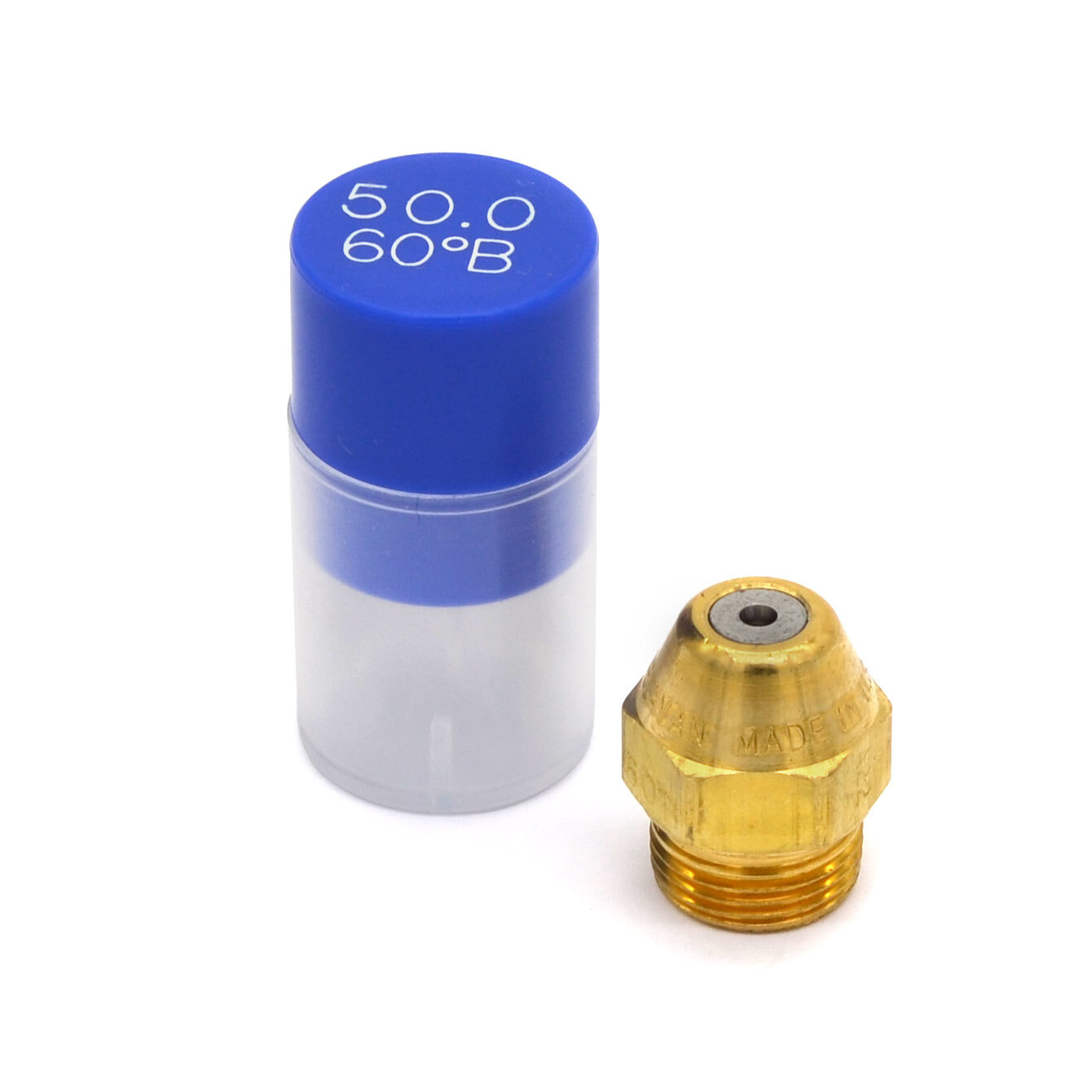 Форсунка Delavan 50.00GPH, 60B, 05000-60B0, В - образная форма распыла, угол 60 градусов, для дизеля — фото 1