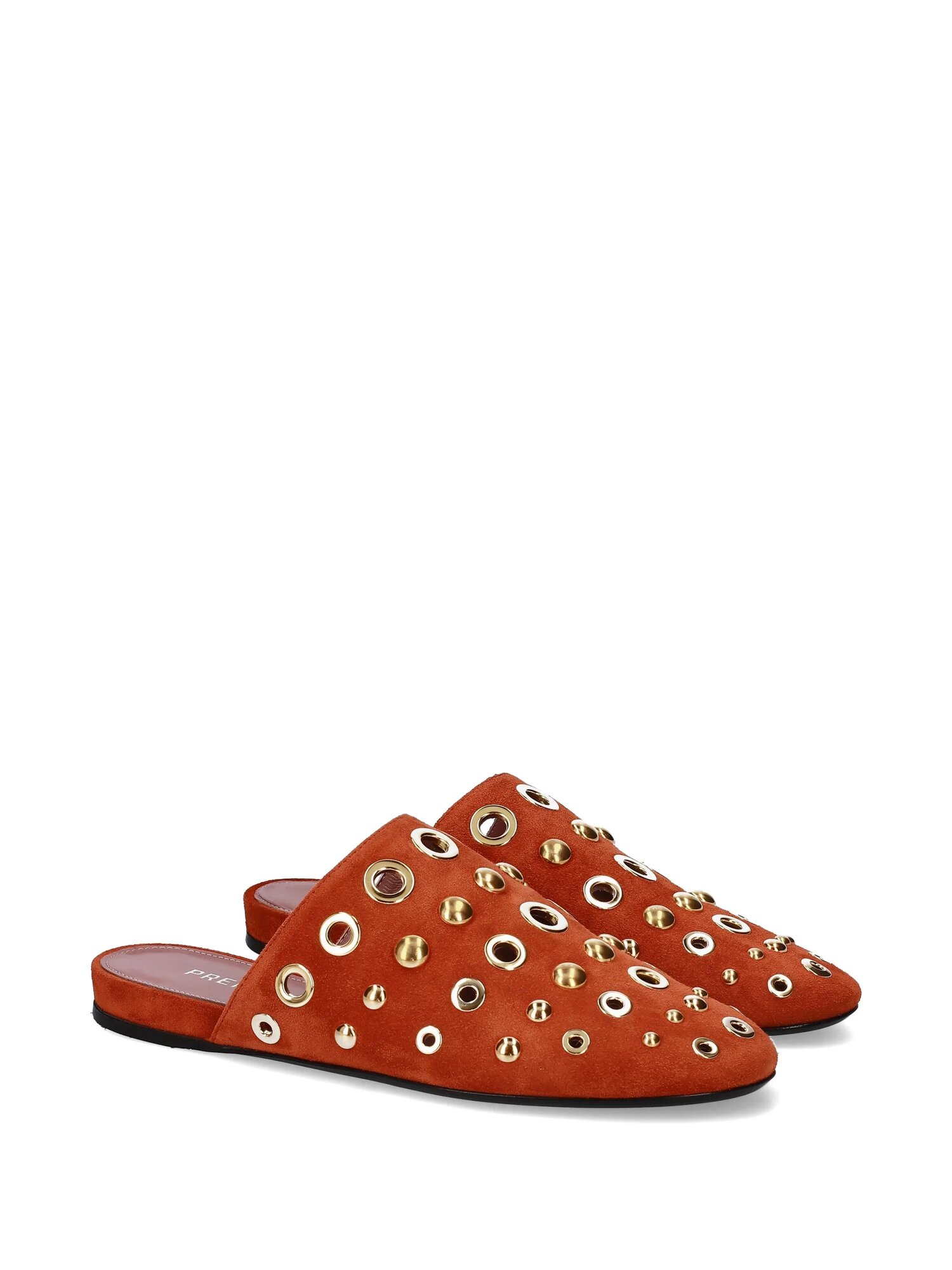 Мюли PREMIATA Eyelet stud flat mules, размер 40 EU, orange — фото 1