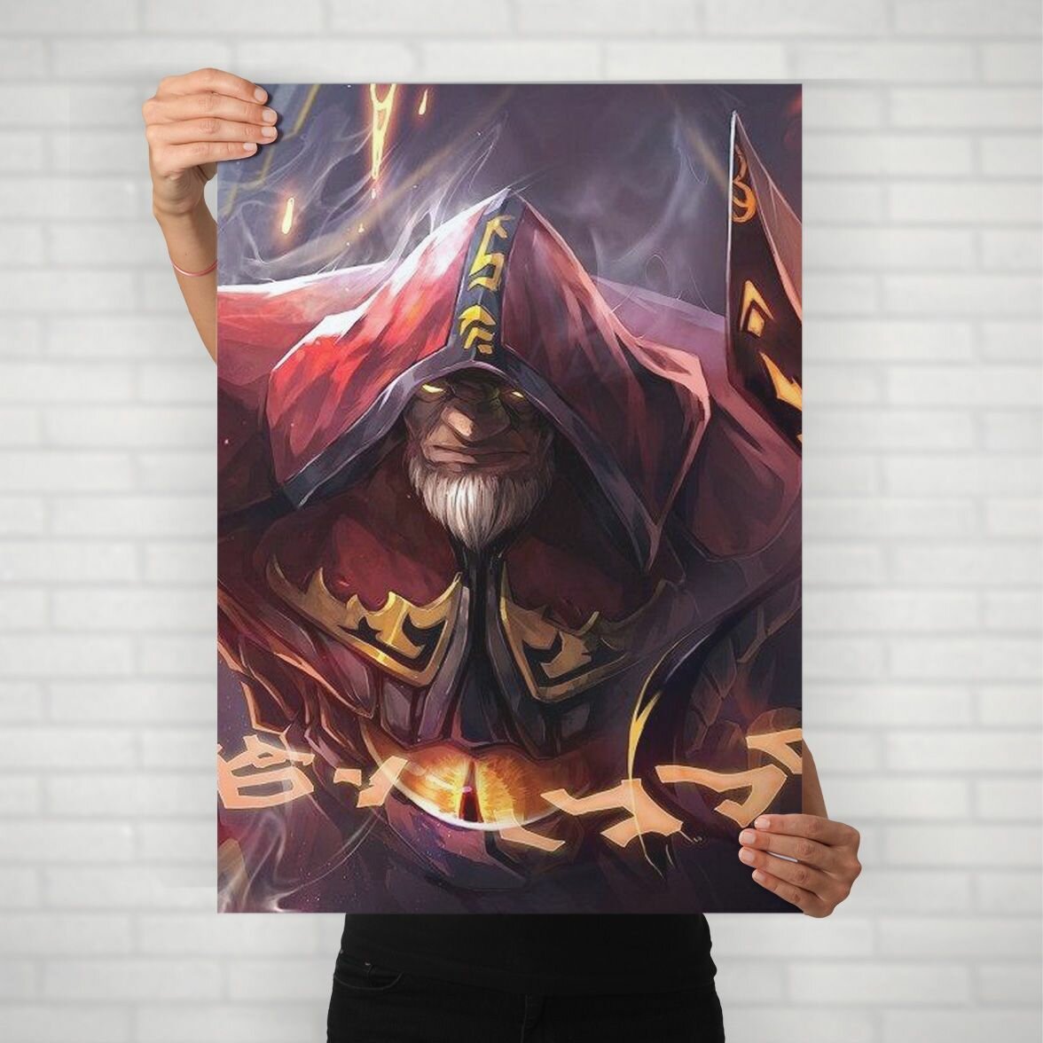 Плакат на стену для интерьера Dota 2 (Warlock) - Постер по игре формата A1 (60х84 см)