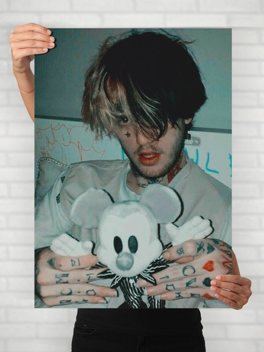 Плакат на стену для интерьера Lil Peep (Лил Пип 27) - Постер по музыке и артисту формата A1 (61x84 см)