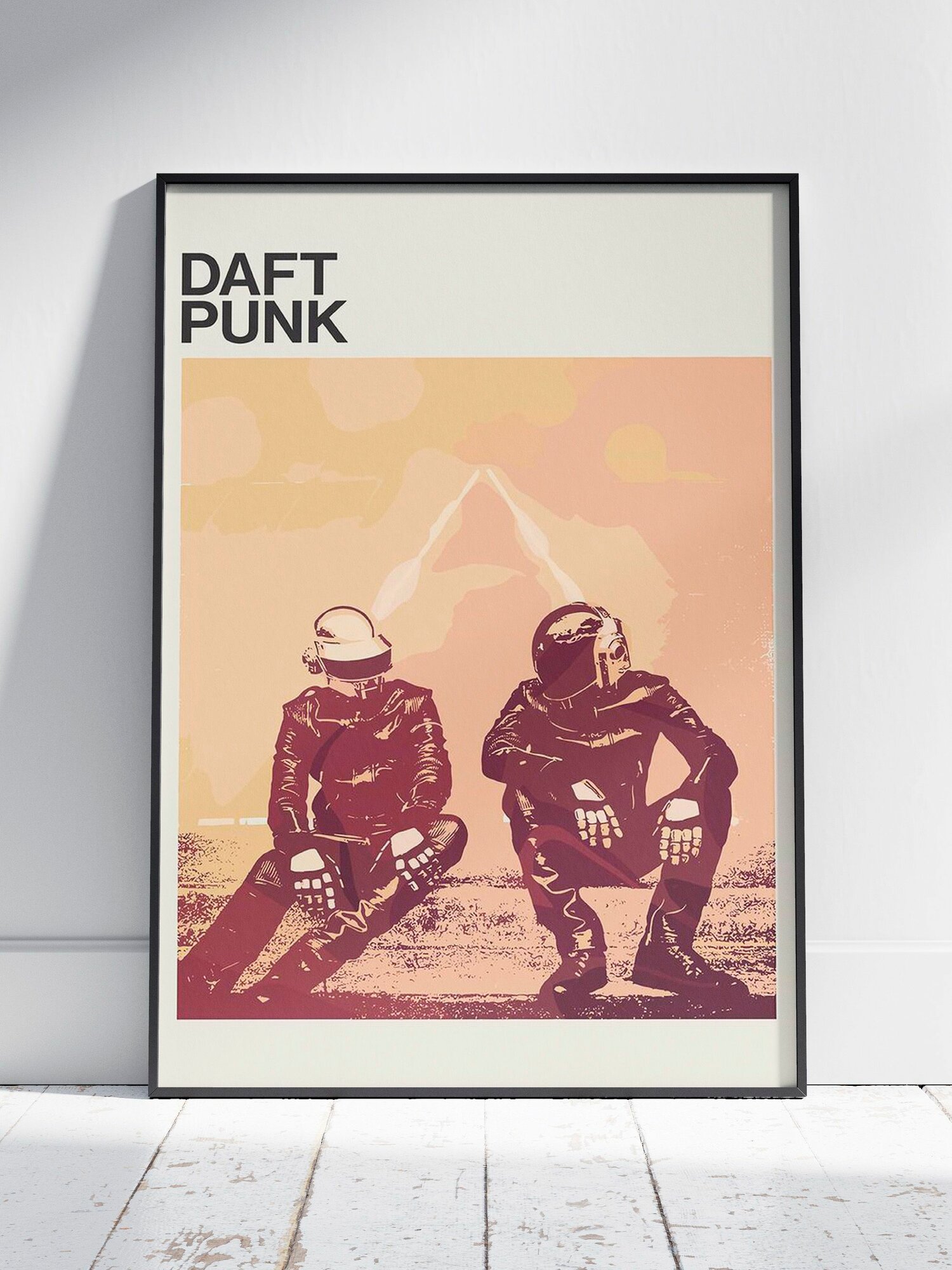 Плакат на стену для интерьера Дафт Панк (Daft Punk 58) - Постер по музыке и артисту формата A4 (21x30 см)