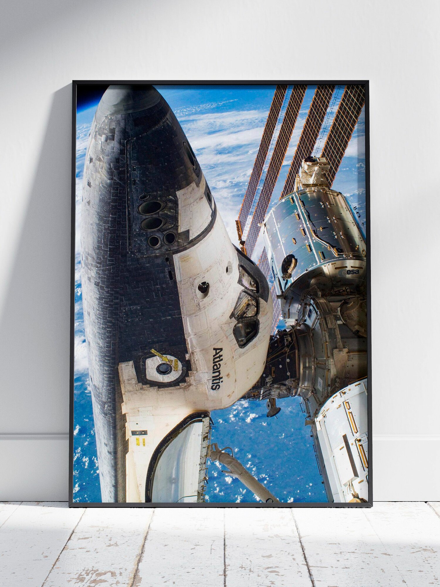 Плакат на стену для интерьера Техника и транспорт (Спейс Шаттл - Space Shuttle 1) - Постер по транспорту формата A4 (21x30 см)