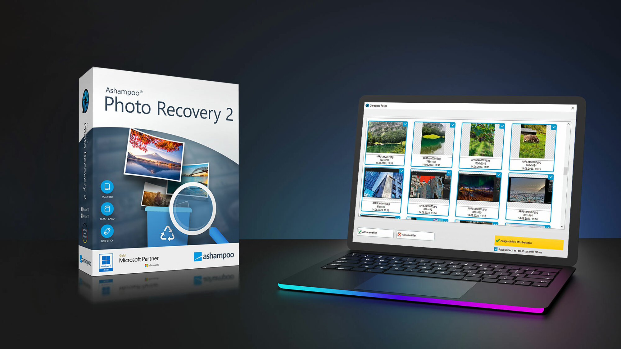Ashampoo Photo Recovery 2 Ключ активации • Цифровой ключ • регион Весь мир