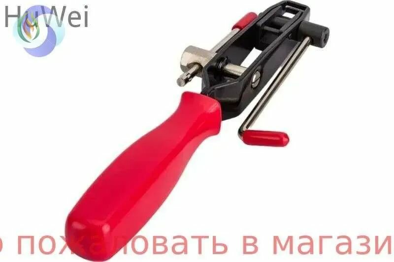 Приспособление для затягивания ленточных хомутов шруса с резаком