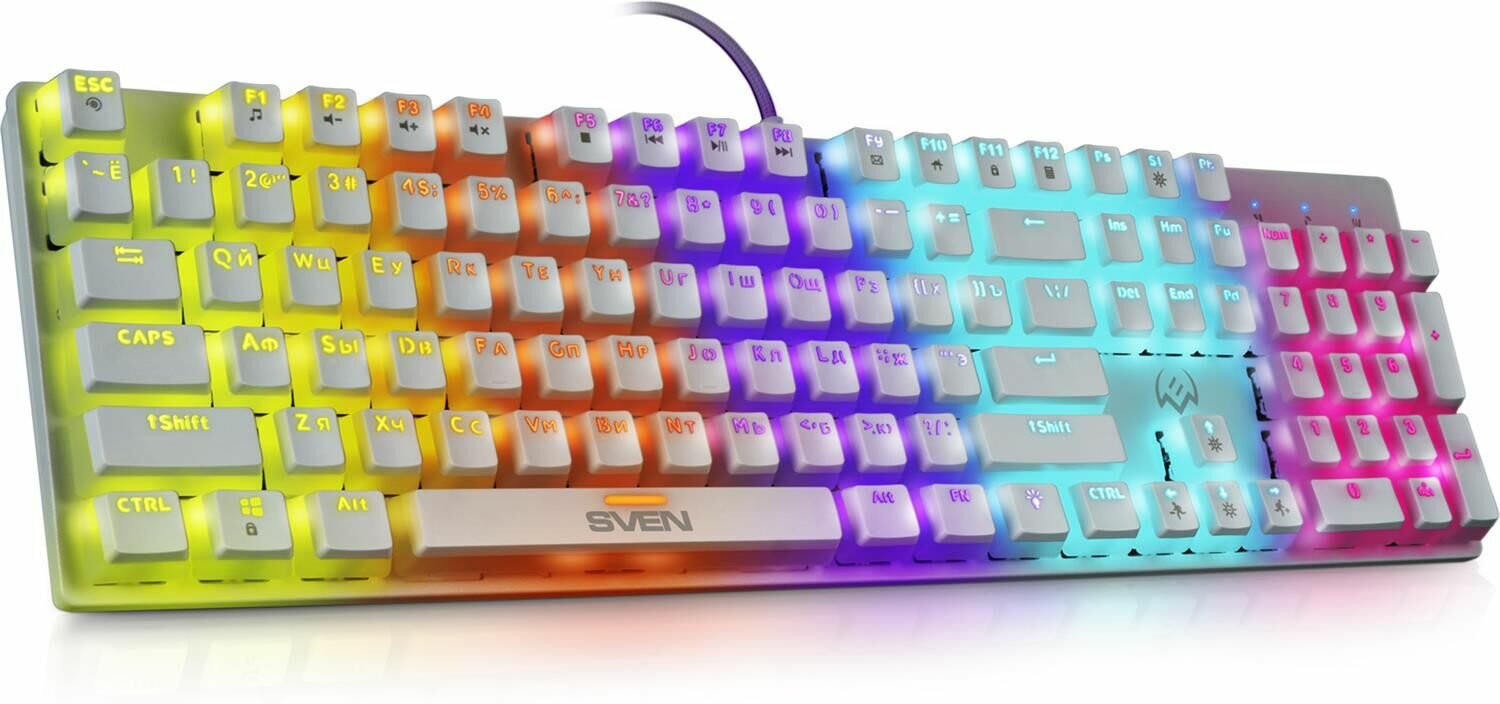 Клавиатура Sven механическая KB-G9200, белая