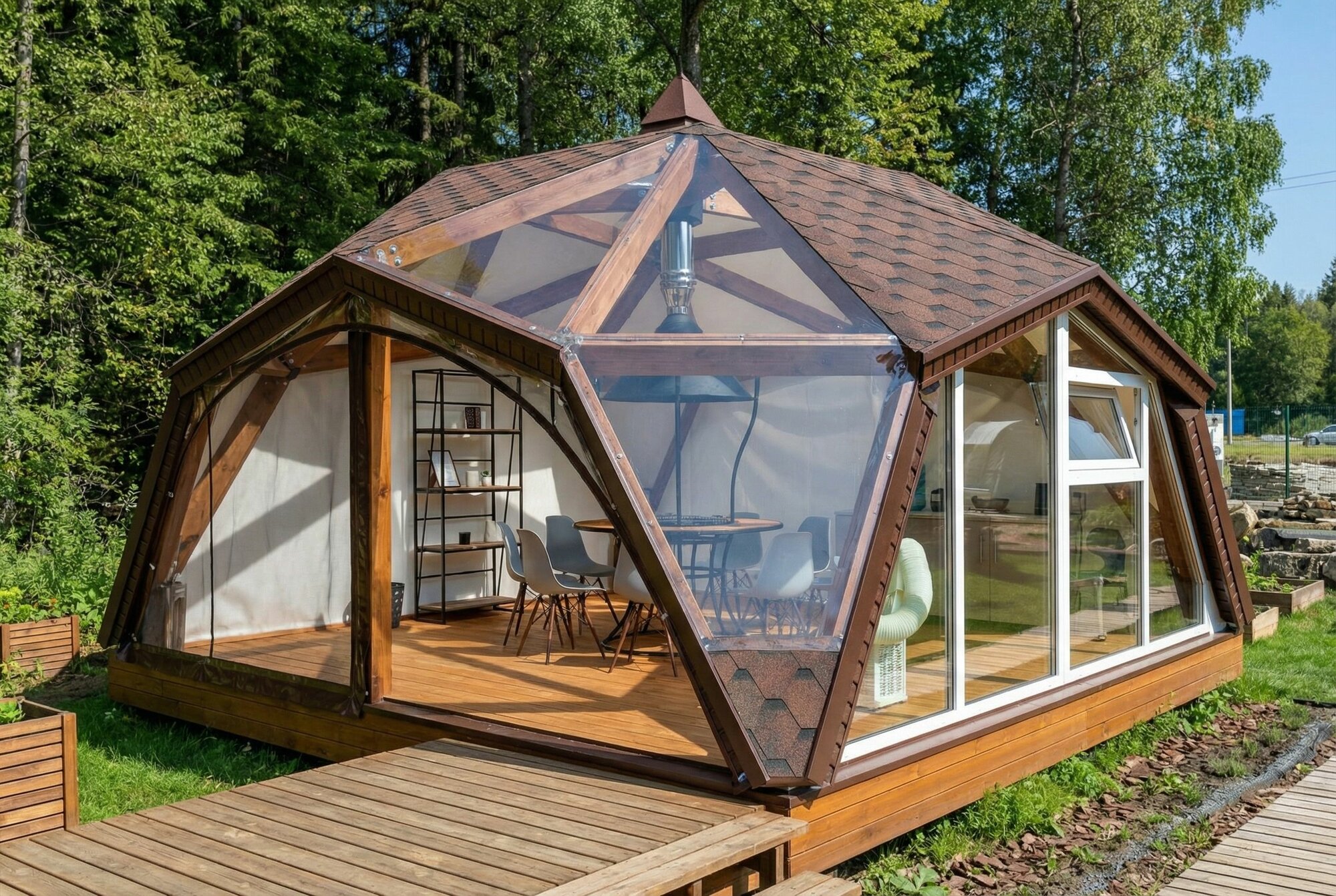 Беседка купол (каркас)