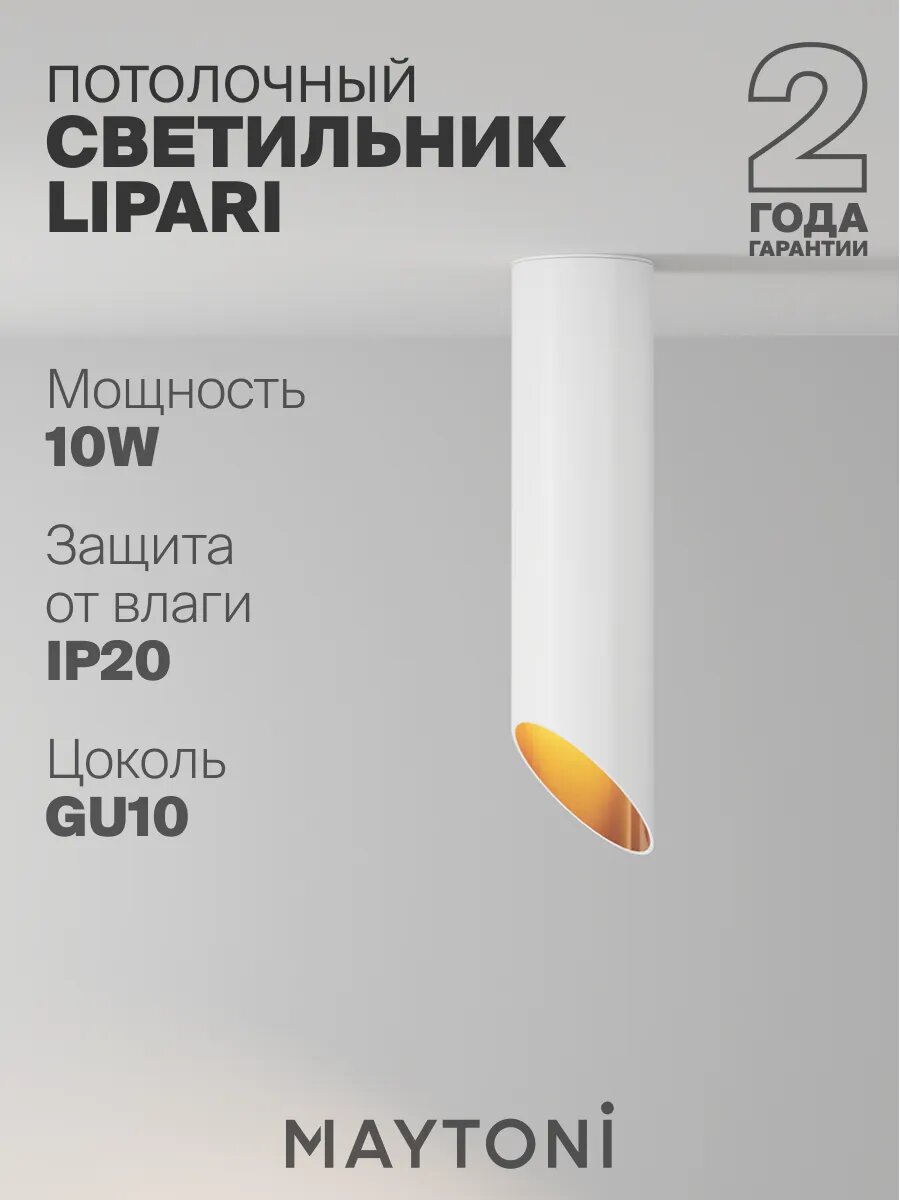 Потолочный светильник Maytoni Technical 10W C044CL-01-25GU10-W