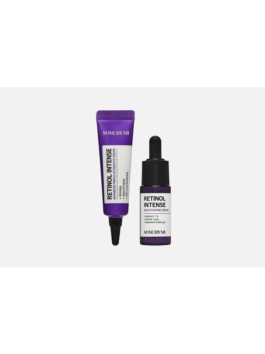 Набор: крем для кожи вокруг глаз + сыворотка для лица SOME BY MI RETINOL INTENSE
