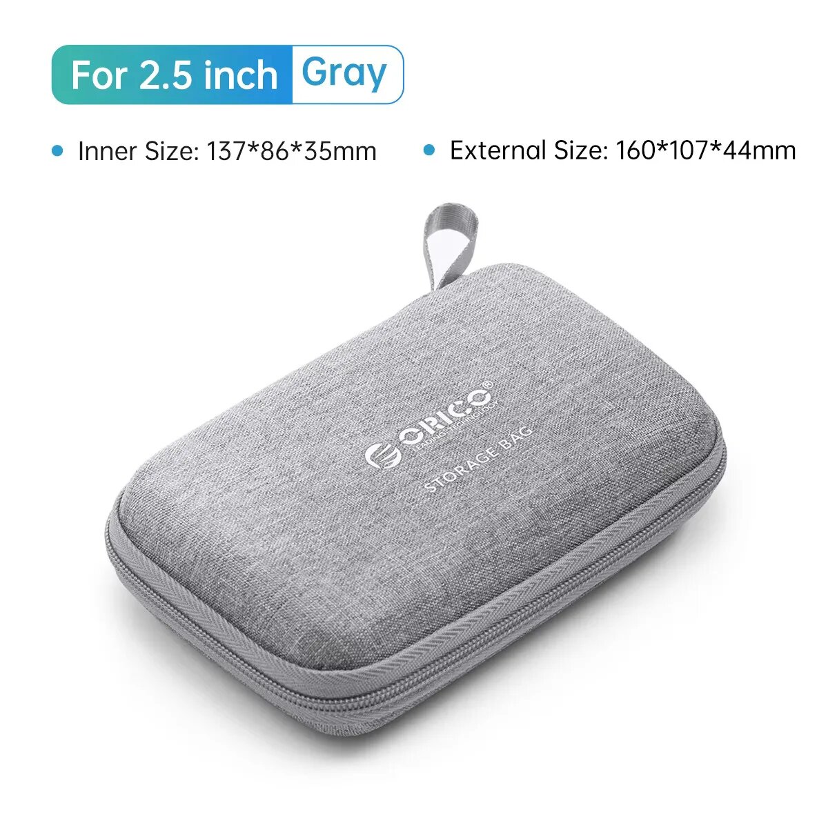 Чехол для 2.5" HDD/SSD ORICO Gray, GY1
