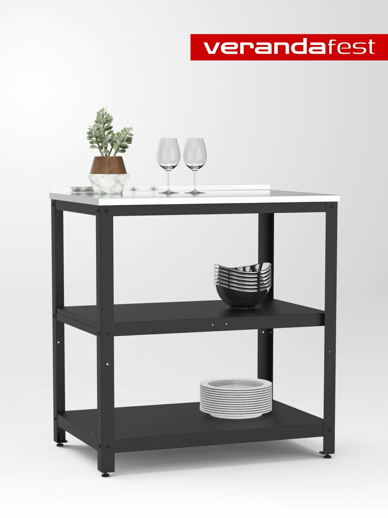 VERANDA: Садовая Кухня - Стол Разделочный - Уличная Модульная Кухня