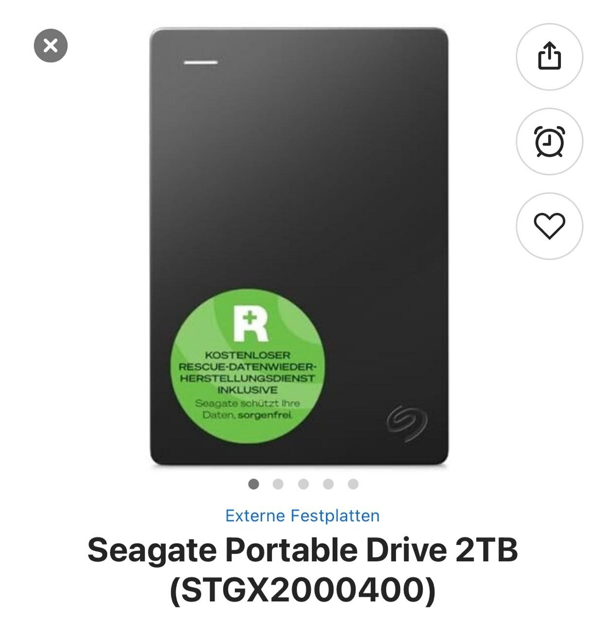 Портативный внешний жесткий диск Seagate STGX2000400, 2TB