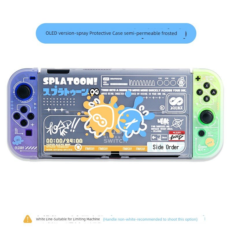 Случайный кейс Splatoon 3 для Nintendo Switch OLED, белая линия