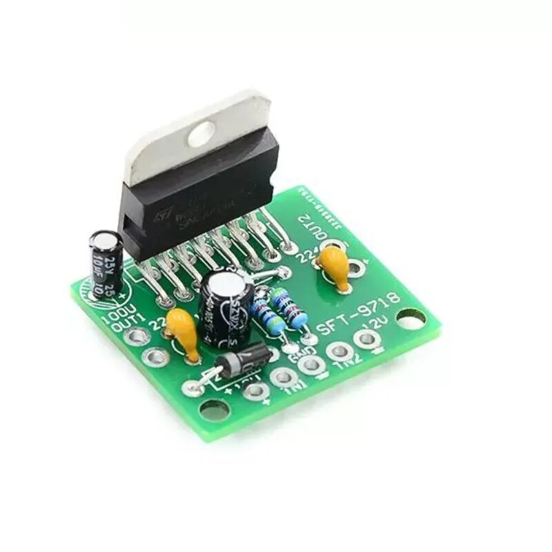 Конструктор набор для пайки -TDA7297 частей платы усилителя: чистый усилитель постоянного тока 12 В 2.0 двухканальный 15 Вт + 15 Вт
