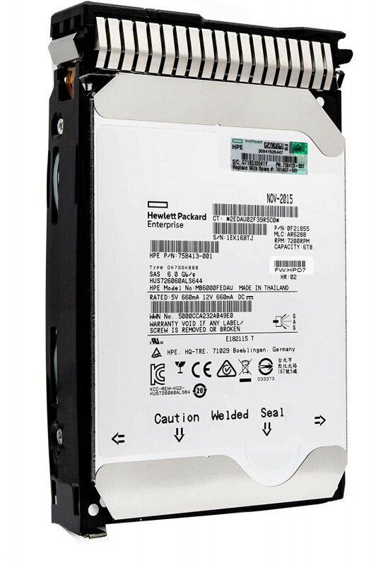 Жесткий диск HP 761477-B21 6Tb SAS 3,5" HDD