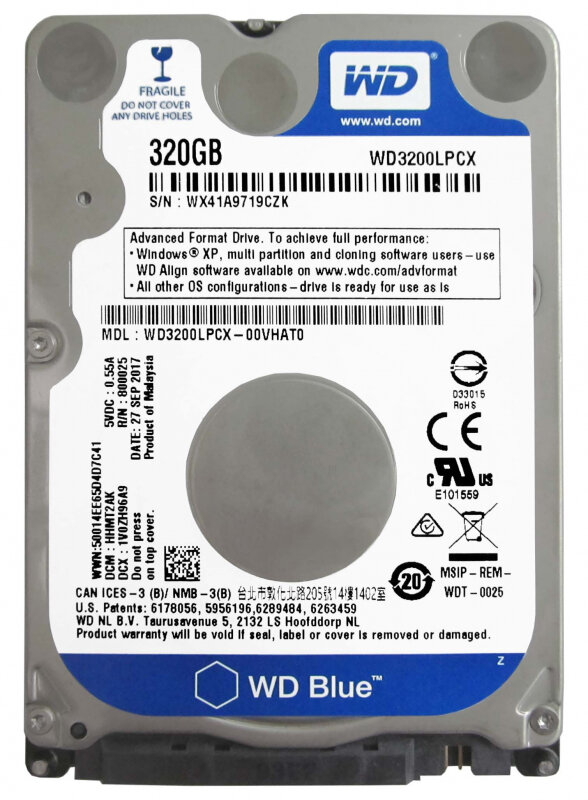 Жесткий диск Western Digital WD3200LPCX 320Gb 5400 SATAIII 2,5" HDD