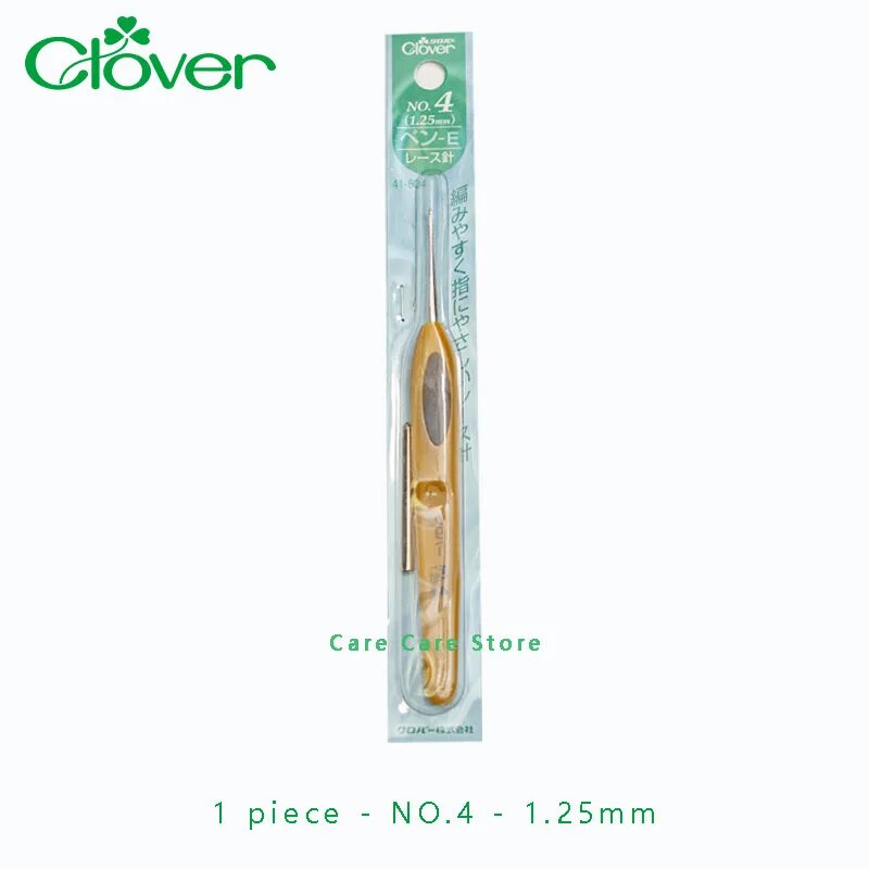 Крючок для вязания Clover №4, 1.25 мм