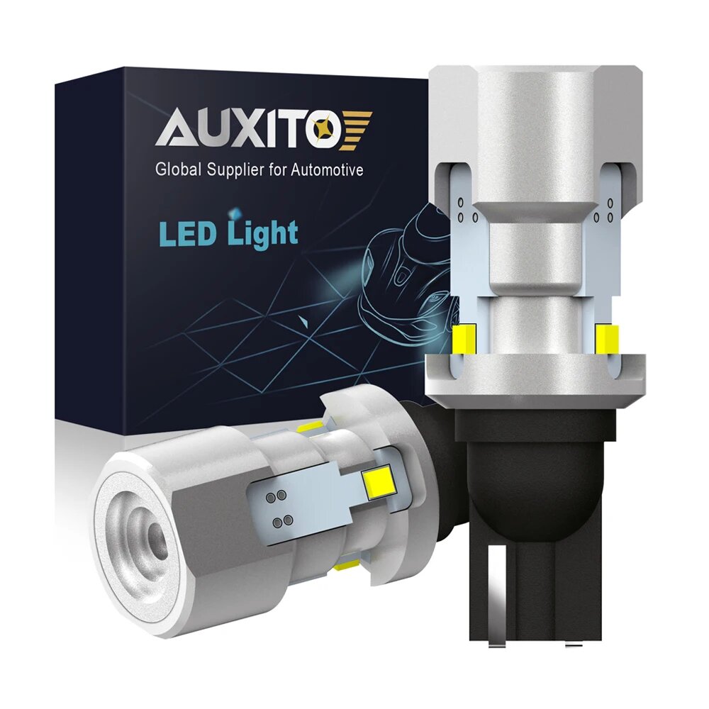 Светодиодная лампа AUXITO, 12 В, W16W, 1200Lm, Canbus, без ошибок OBC, T16, 912, 921, T15, для Mitsubishi Outlander 3, 2 шт.
