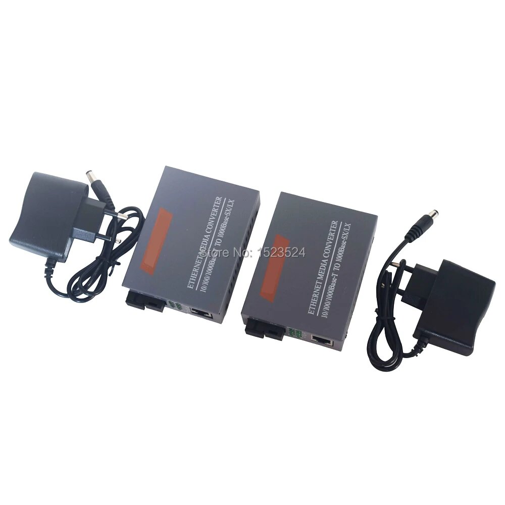 Медиаконвертер Ethernet Trensbatter HTB-GS-03-AB, 2 шт, EU адаптер