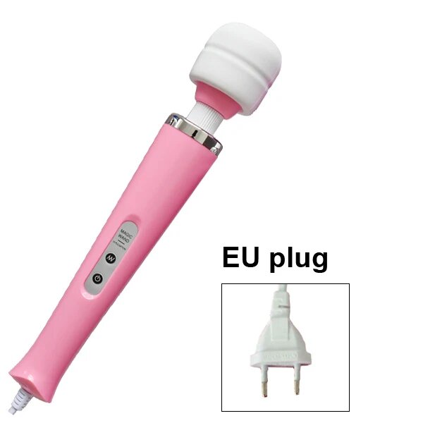 Розовый массажер EU plug, 10 скоростей