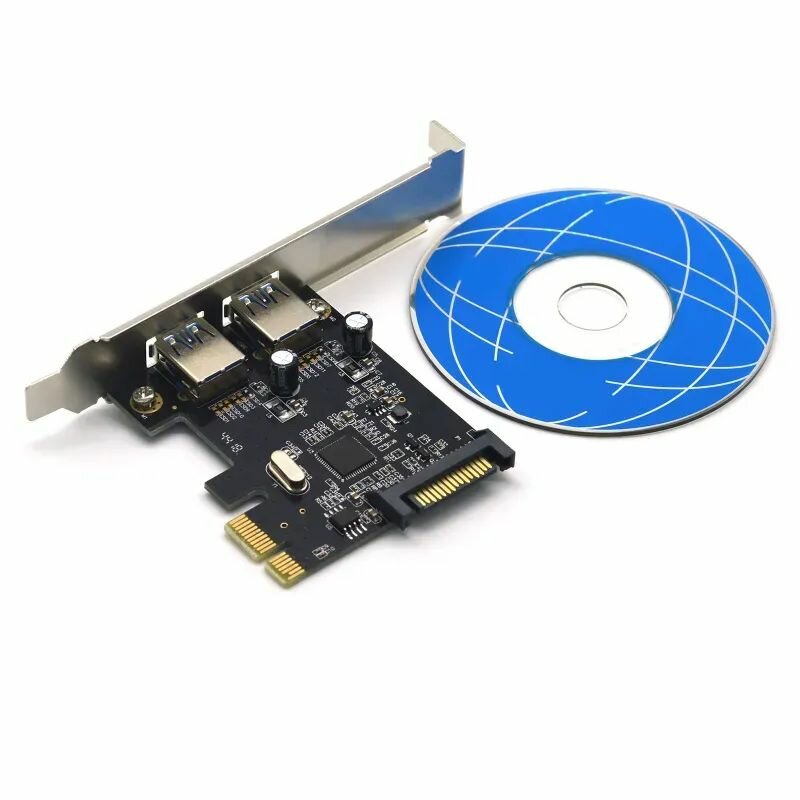 2 Port USB PCI-E X4 X8 X16 Riser Card 3.0 Gen 1 Adapter Connector, Компьютерное охлаждение и другие запасные части