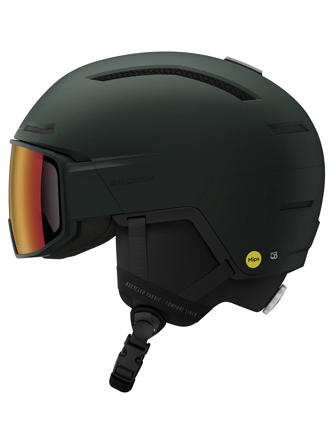 Горнолыжный шлем с визором Salomon Driver Pro Sigma Photo MIPS Green Gables Cat. 1-3 25/26 зеленый, для мужчин , Зеленый