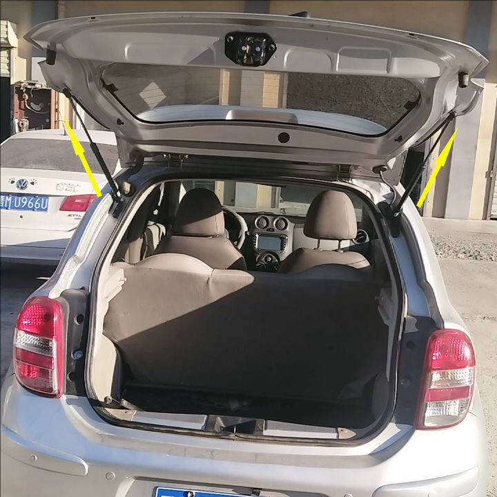 Газовые упоры задней двери багажника для Nissan Micra March K12 2002-2010 Амортизаторы Ниссан Микра март 2 шт Автозапчасти