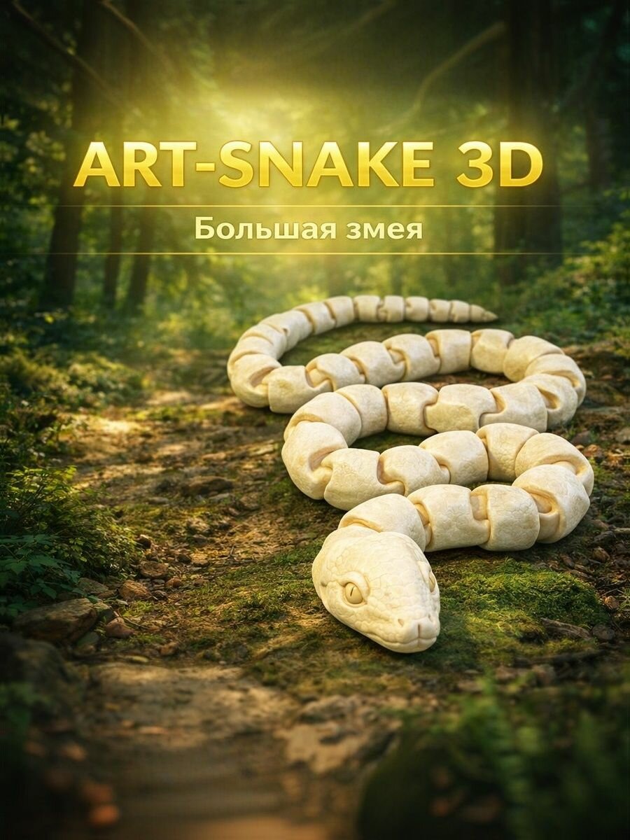 АRT-SNAKE: Фигурка для раскрашивания 3D-змей. 60 см