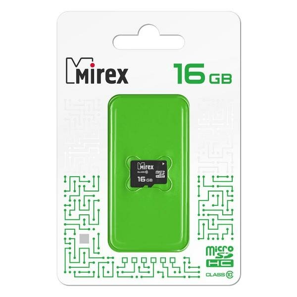 Карта памяти SDHC Micro Mirex microSDHC 16GB (class 10)