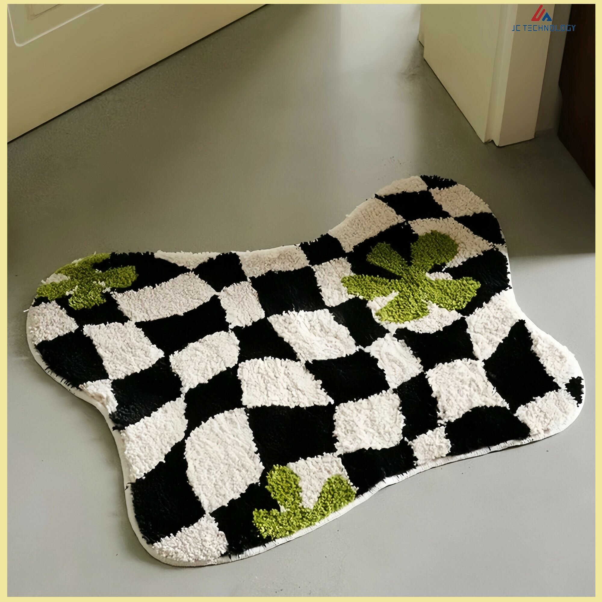 Эксклюзивный коврик для ванной 40x60 см с оригинальным дизайном сетки