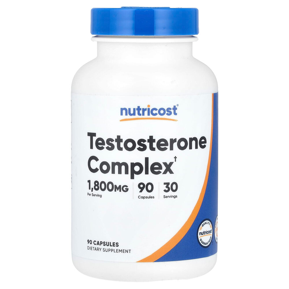 Тестостероновый комплекс, 1800 мг, 90 капсул (600 мг в 1 капсуле), Nutricost