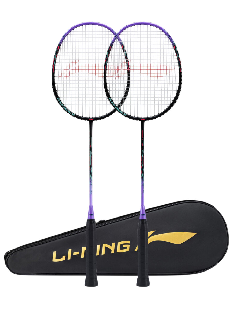 Набор для бадминтона Li-Ning AxForce 9, цвет Purple 2 ракетки