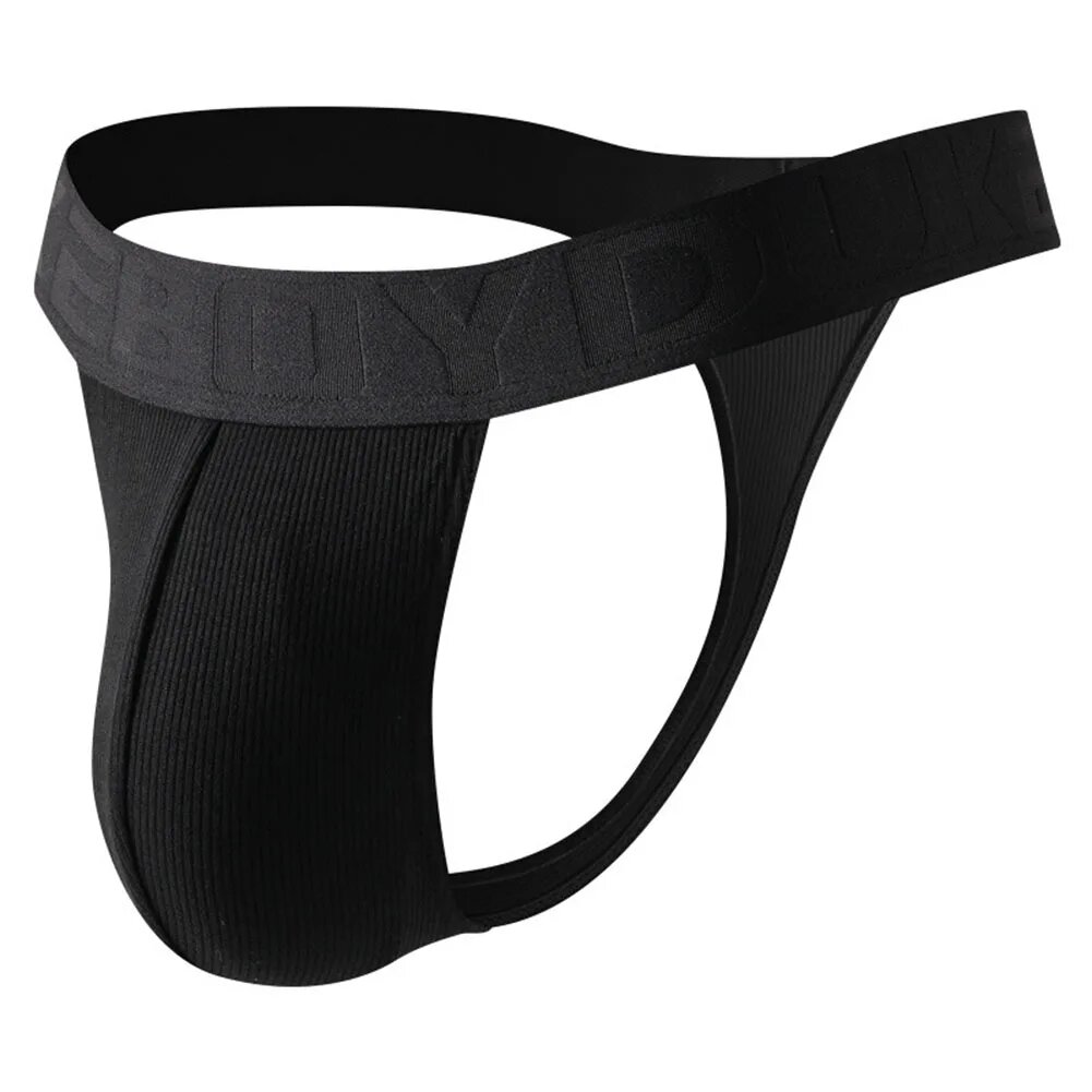 Черные мужские стринги XL из полиэстера