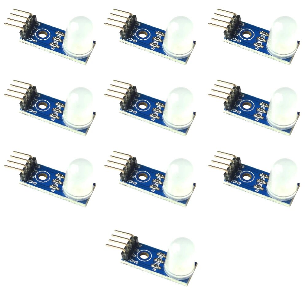 Светодиодный модуль RGB 10мм, 10шт