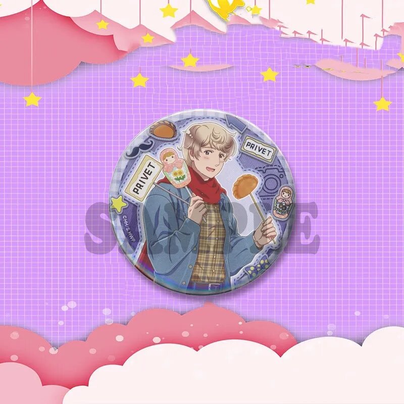 Булавка Hetalia The World Twinkle Франция, 44mm, Style 06