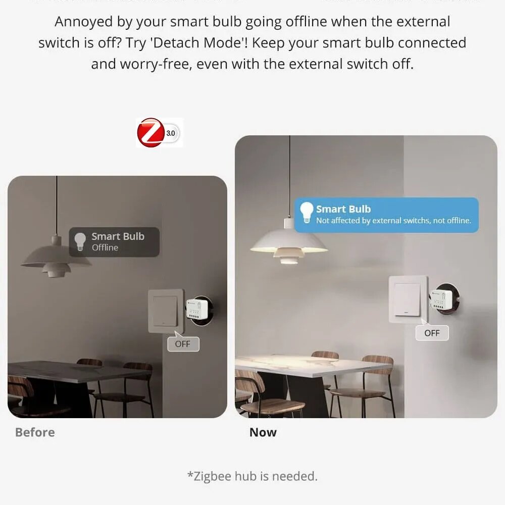 Умное реле Zigbee с Алисой, Zigbee2mqtt, smartlife — фото 1