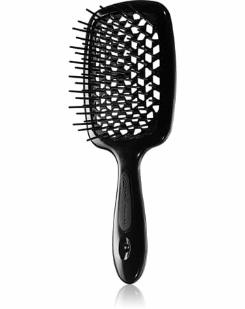 Расческа Janeke Carbon Fibre Pneumatic Brush, продувная, черный, 22 см