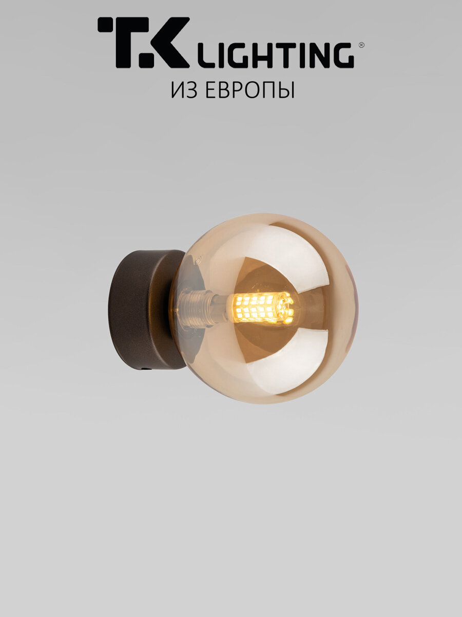Потолочный / Настенный светильник TK Lighting Estera 10256, G9, цвет коричневый