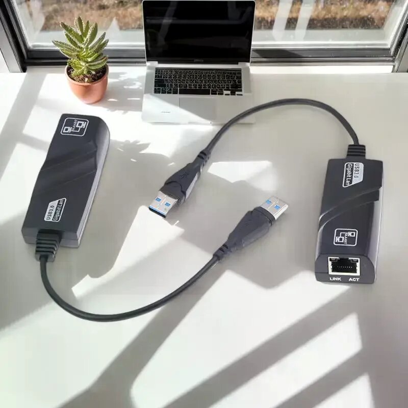USB 3.0 Ethernet адаптер 100MB, 1pc, Цвет: A — фото 1