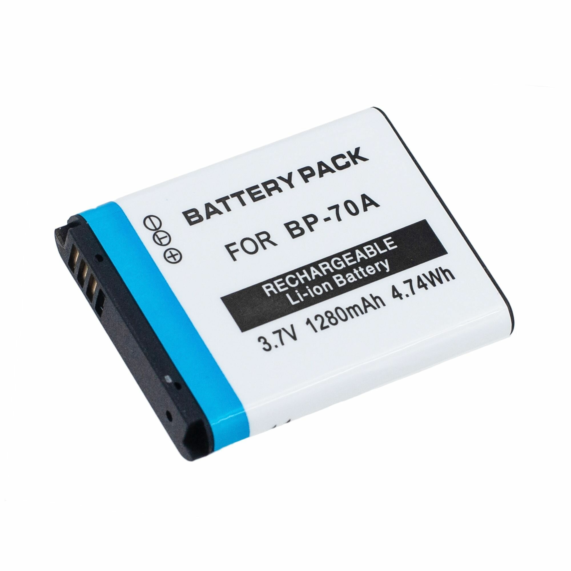Аккумулятор BP70A / BP-70A для фотоаппарата Samsung Digimax ST76 ES30 ES80 , PL170 DV150F ES65 - батарея 1280mAh