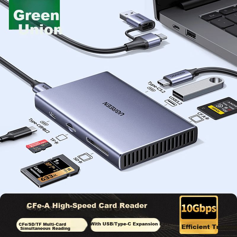 UGREEN CFexpress Type A карт-ридер SD TF CFexpress USB3.2 совместимый с камерами Sony Canon SD картами для Apple 17