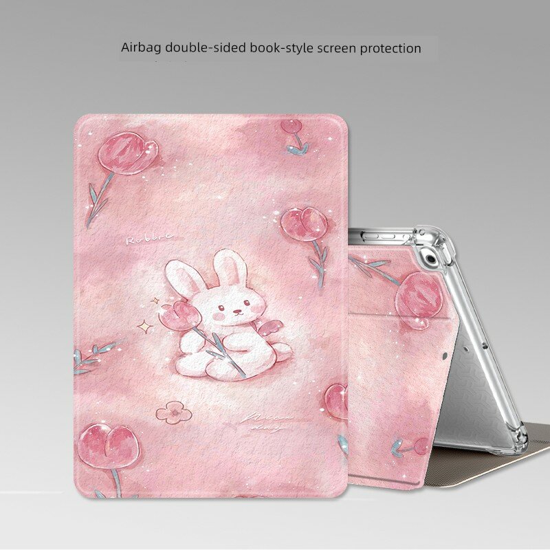 Tulip Bunny подходит для Huawei matepad11.5s мультяшная умная модель милая наслаждайтесь картиной маслом m5 молодежная