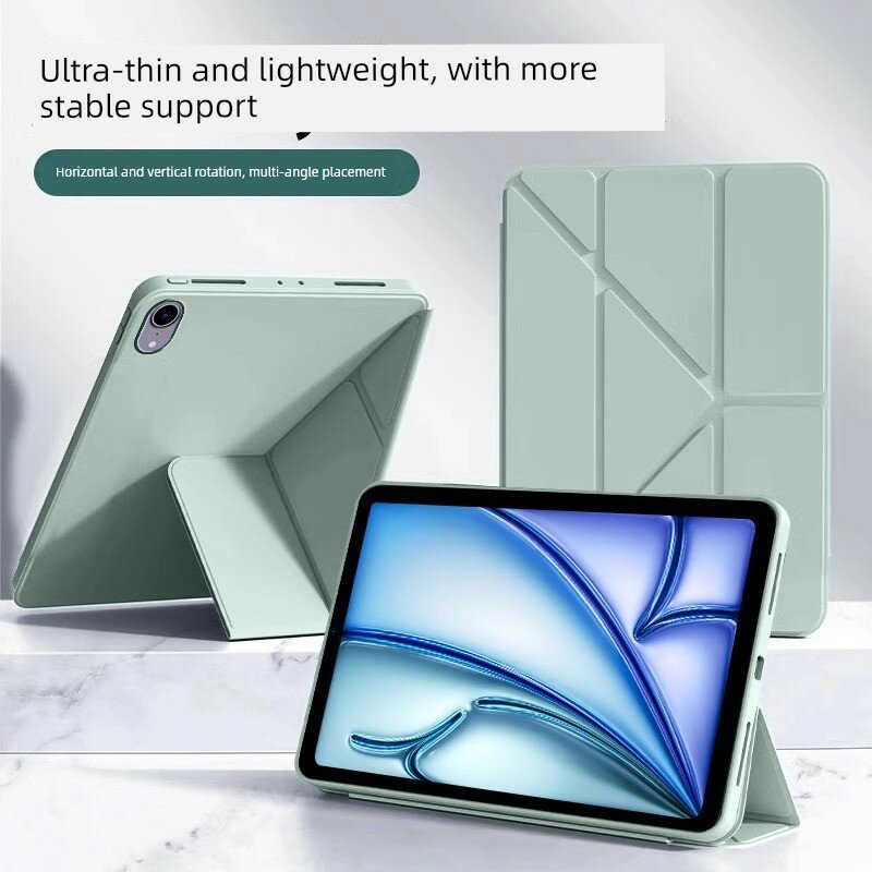 IPad Pro 2022 12,9-дюймовый премиум жидкий силиконовый чехол с поддержкой горизонтального и вертикального положения,