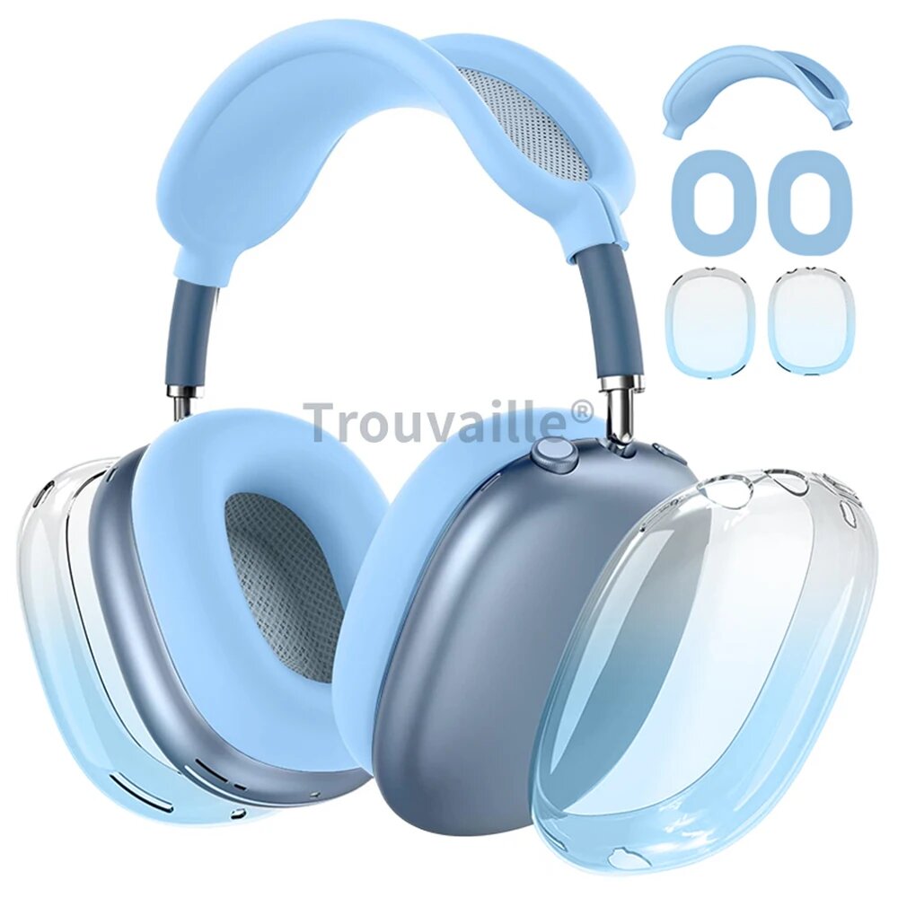 Силиконовый чехол Trouvaille для AirPods Max, Gradient Blue