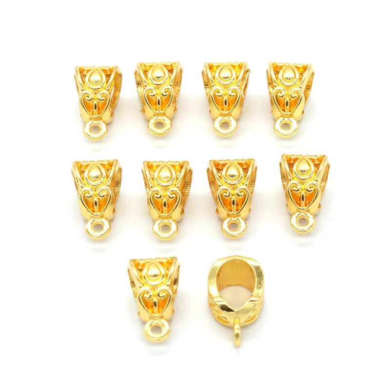 Бусины-концы Gold, металлические, 10 шт.
