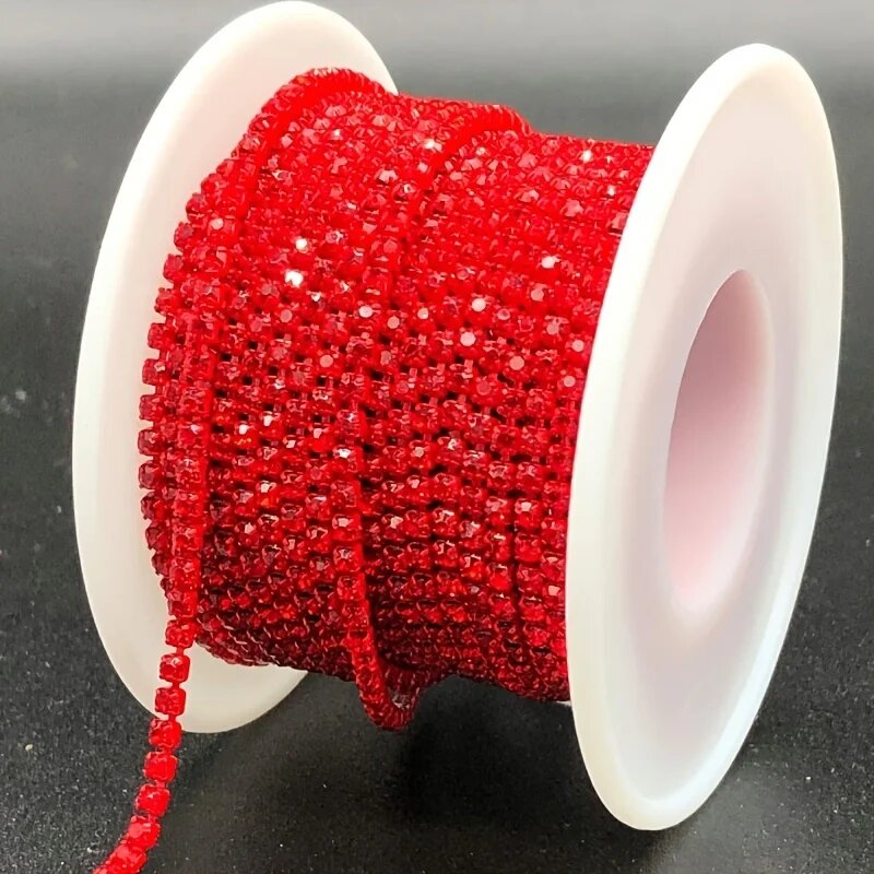 Цепь со стразами Siam, SS16-4mm, 10 ярдов